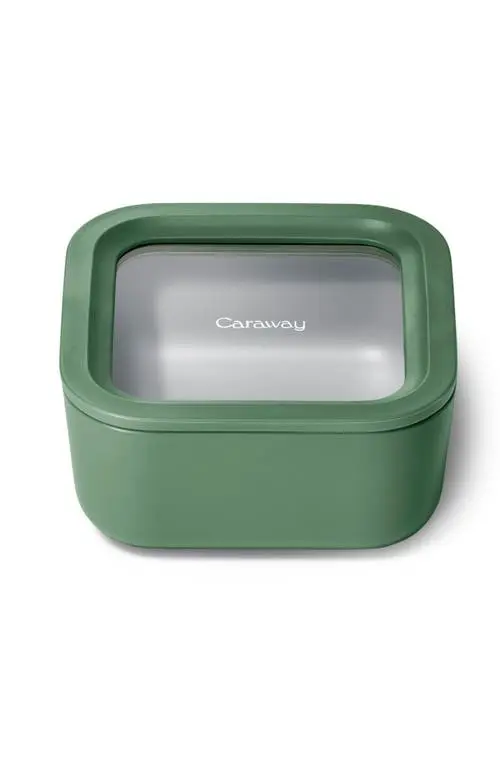 CARAWAY 4.4-cup Glass Food Storage Container - Sage