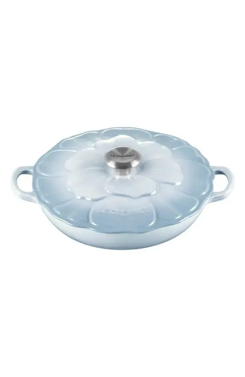 LE CREUSET Petal Signature Braiser - Coastal Blue