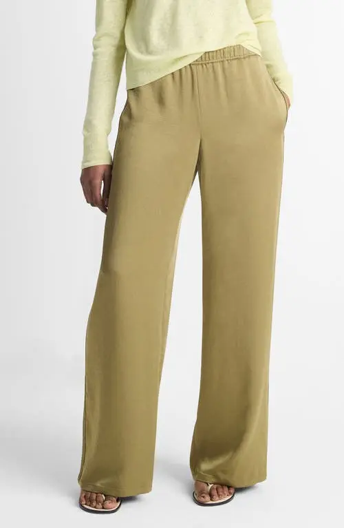 Vince Side Stripe Wide Leg Trousers - Earthly