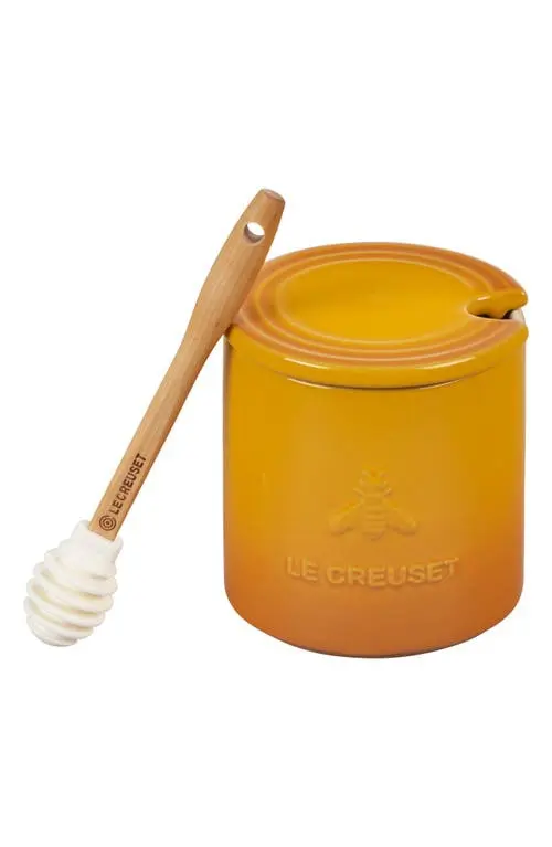 LE CREUSET Stoneware Honey Pot & Dipper - Nectar