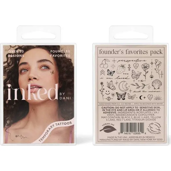 INKED BY DANI Founder's Favorite Temporary Tattoos - Black