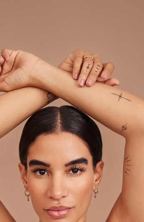 INKED BY DANI Linear Temporary Tattoos - Black