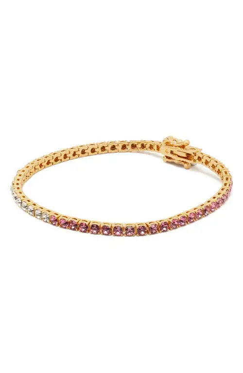 Kate Spade New York Cubic Zirconia Tennis Bracelet - Pink Multi.