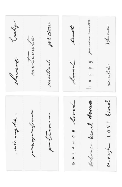 INKED BY DANI Statement Temporary Tattoos - Black