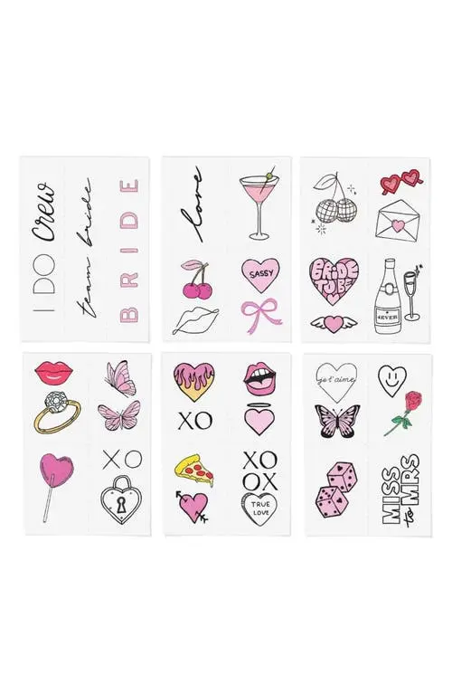 INKED BY DANI Bachelorette Babe Temporary Tattoos - Multi