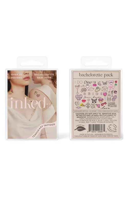INKED BY DANI Bachelorette Babe Temporary Tattoos - Multi