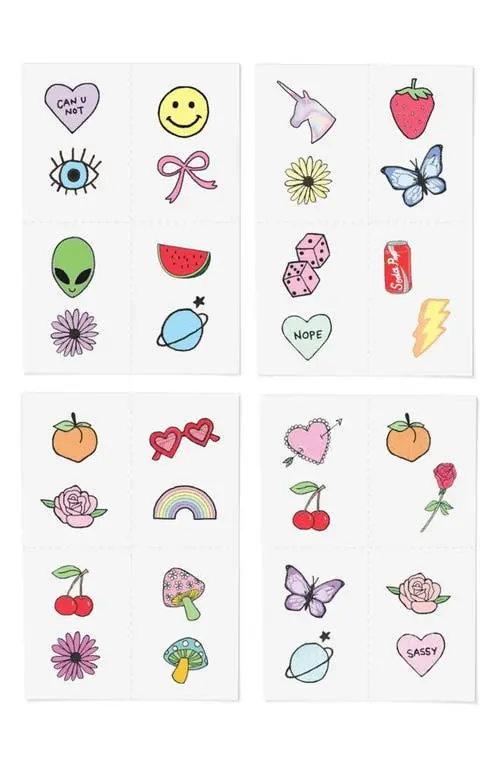 INKED BY DANI Retro Little Temporary Tattoos - Multi