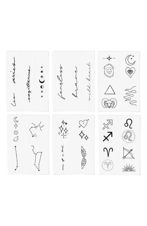 INKED BY DANI Fire Zodiac Temporary Tattoos