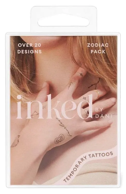 INKED BY DANI Fire Zodiac Temporary Tattoos