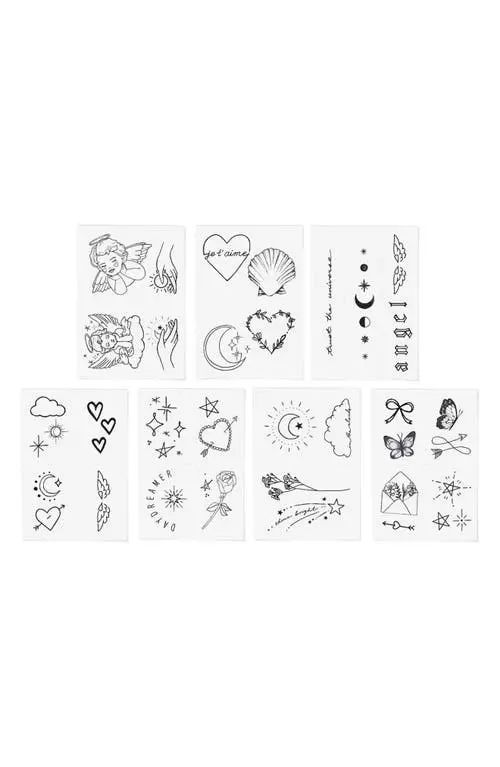 INKED BY DANI Angelic Temporary Tattoos - Black