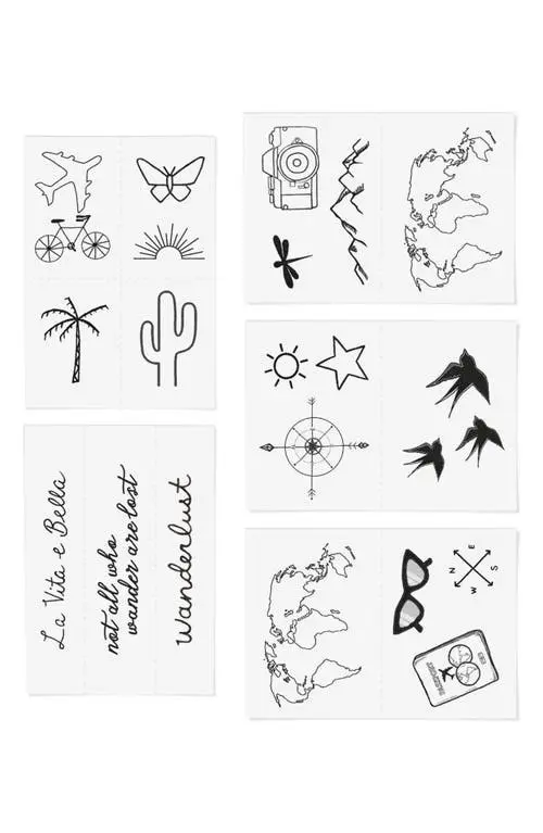 INKED BY DANI Destination Temporary Tattoos