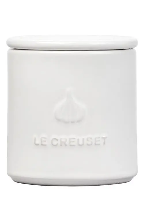 LE CREUSET Stoneware Garlic Keeper - White