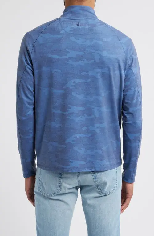 Johnnie-o Patton Camo Half Zip Pullover - Navy