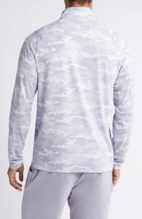 Johnnie-o Patton Camo Half Zip Pullover - White