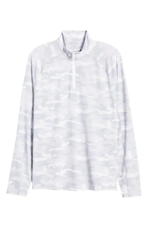 Johnnie-o Patton Camo Half Zip Pullover - White