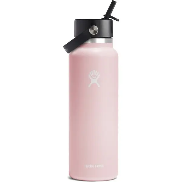HYDRO FLASK 40-ounce Wide Mouth Flex Straw Cap Water Bottle - Trillium