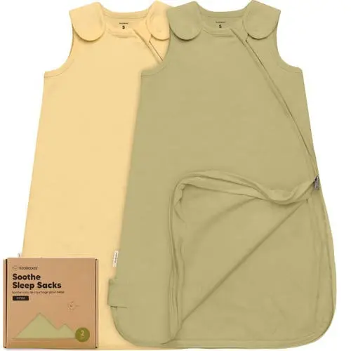 KEABABIES 2-pack Soothe Sleep Sacks - Avocado