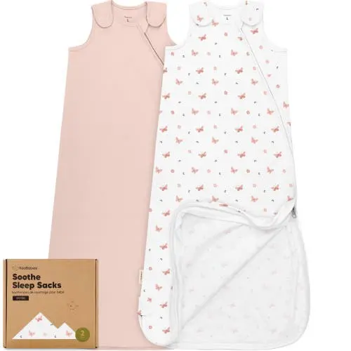 KEABABIES 2-pack Soothe Sleep Sacks - Butterflies