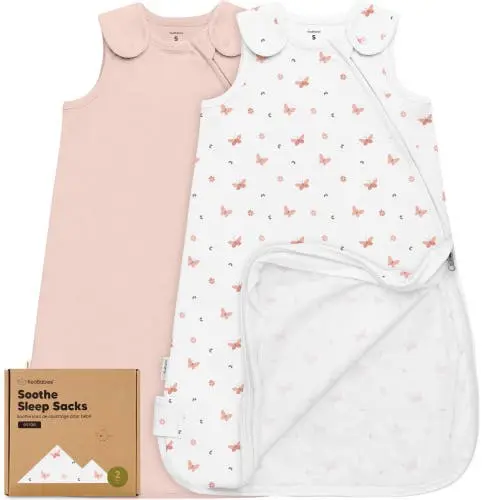 KEABABIES 2-pack Soothe Sleep Sacks - Butterflies