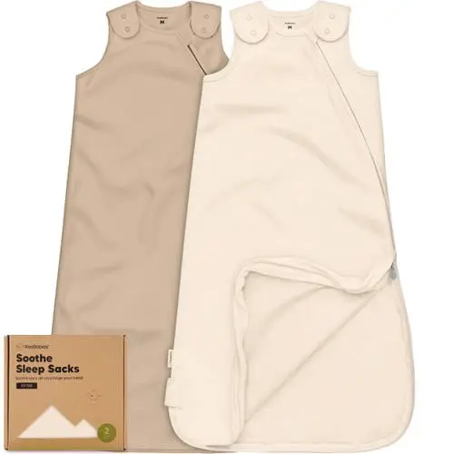 KEABABIES 2-pack Soothe Sleep Sacks - Ecru
