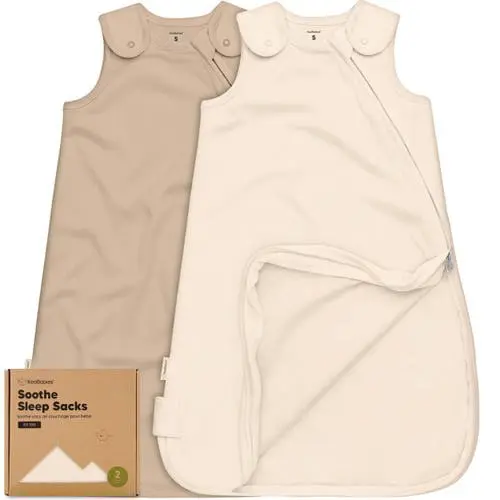 KEABABIES 2-pack Soothe Sleep Sacks - Ecru