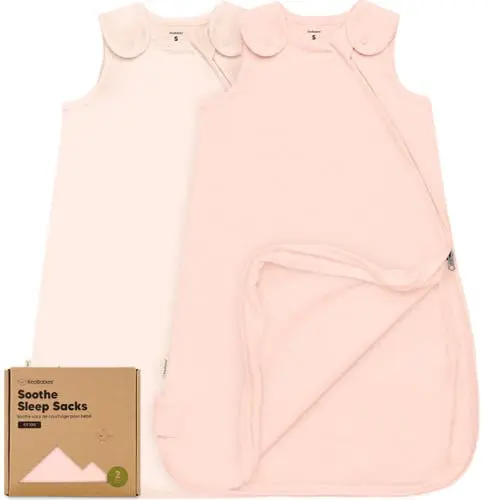 KEABABIES 2-pack Soothe Sleep Sacks - Mist Rose