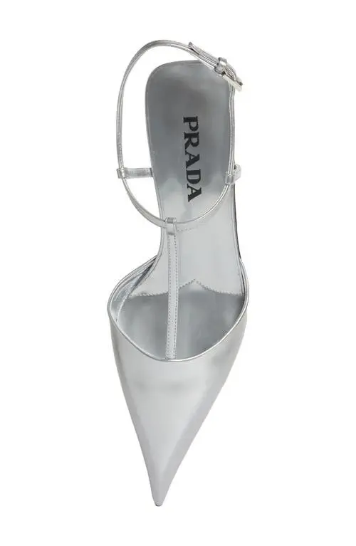 Prada Modellerie Pointed Toe Kitten Heel Pump