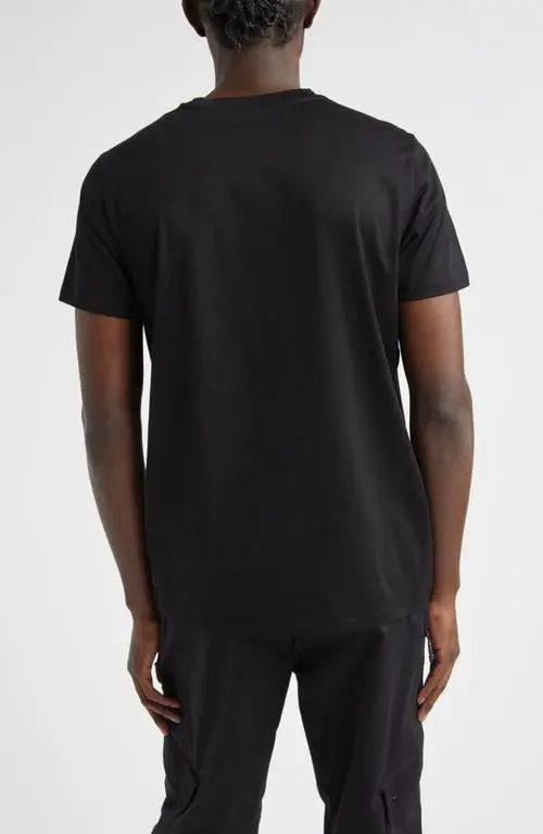 Moncler Logo Cotton T-shirt - Black