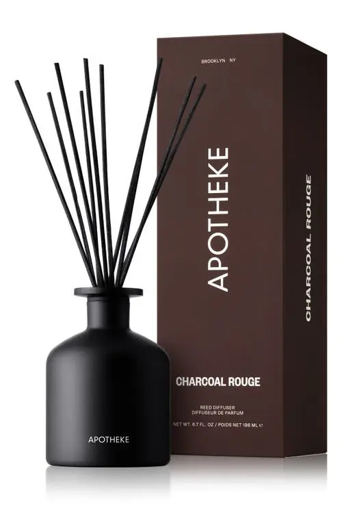 APOTHEKE Charcoal Rouge Reed Diffuser - Black
