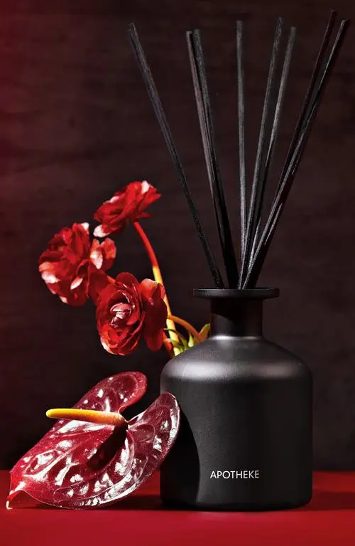 APOTHEKE Charcoal Rouge Reed Diffuser - Black