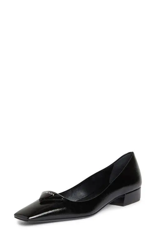 Prada Modellerie Square Toe Pump - Nero | Editorialist