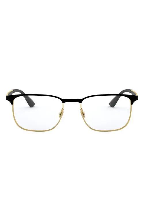 Ray-ban 54mm Optical Glasses - Gold/black
