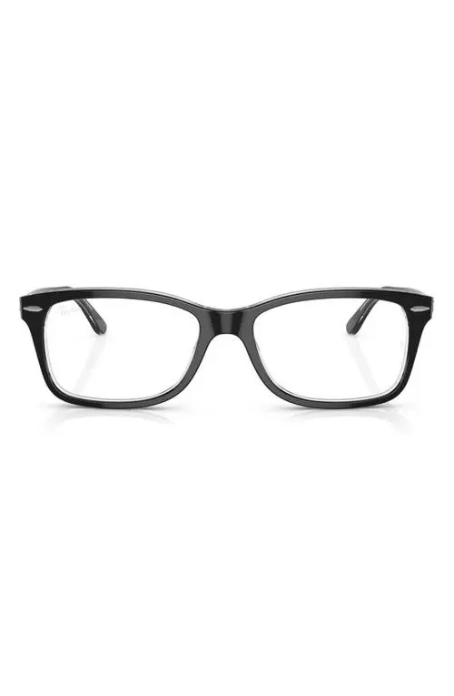 Ray-ban 53mm Square Eyeglasses - Black