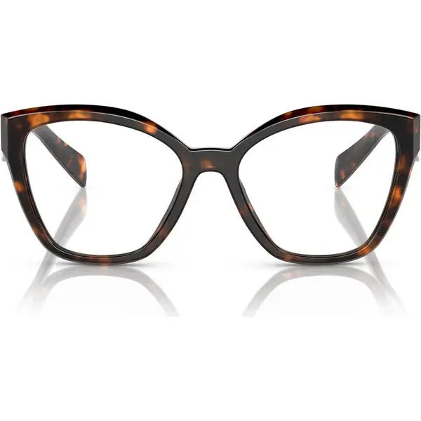 Prada 53mm Square Eyeglasses - Honey