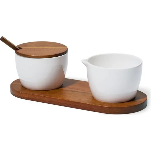 NAMBE Duets Sugar & Creamer Set - Brown