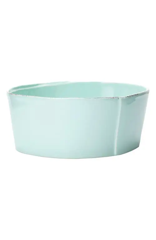 VIETRI Lastra Serving Bowl - Aqua - Medium