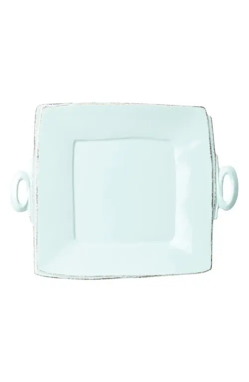VIETRI Lastra Square Platter - Aqua