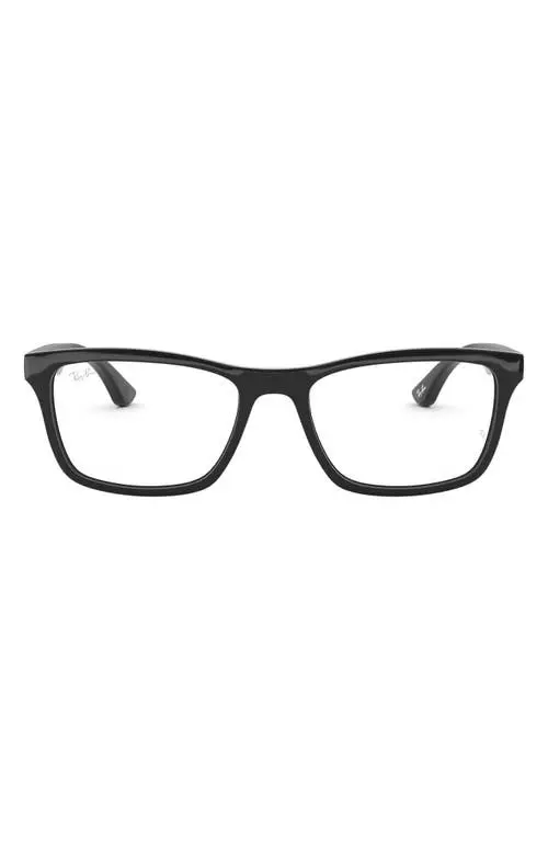 Ray-ban 57mm Square Frame Eyeglasses - Black