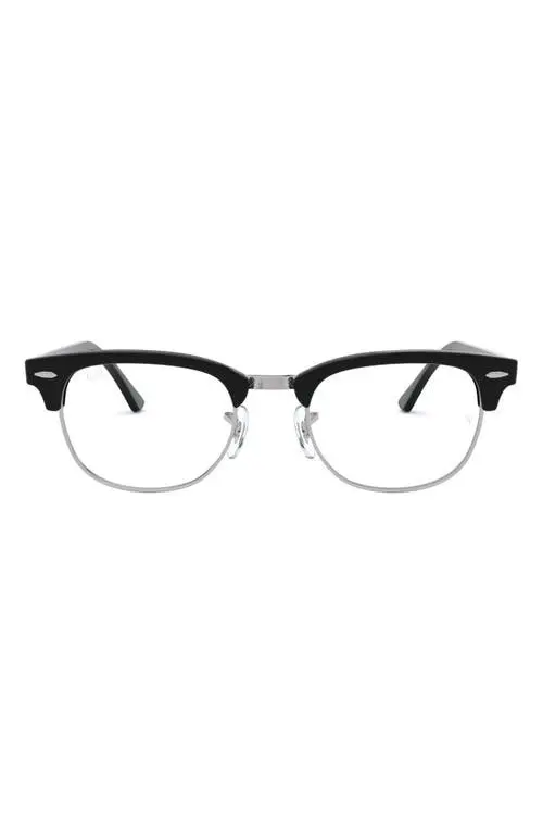 Ray-ban 53mm Square Clubmaster Eyeglasses - Black