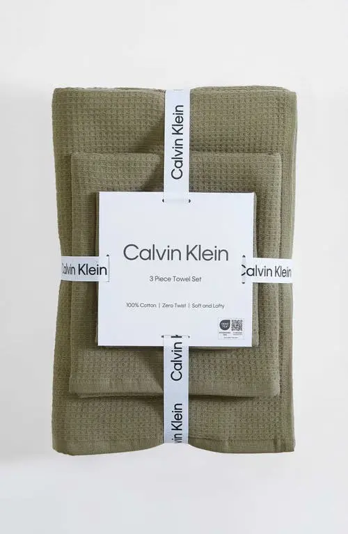 Calvin Klein Eternity Cotton Bath Essentials - Dusty Green