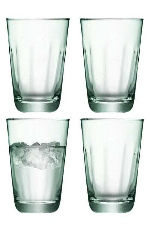 LSA Mia Set Of 4 Recycled Glass Highball Glasses - Clear