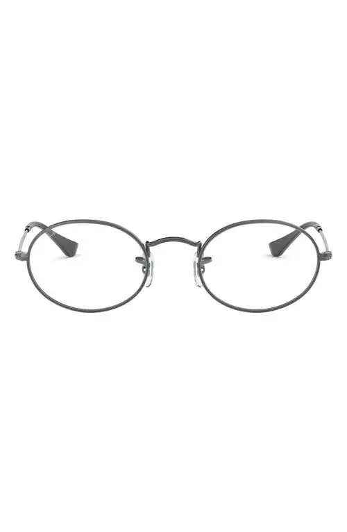 Ray-ban 51mm Oval Eyeglasses - Gunmetal