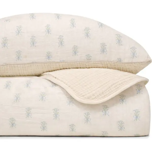 OILO Organic Cotton Muslin Quilt & Sham Set - Lily Of The Valley