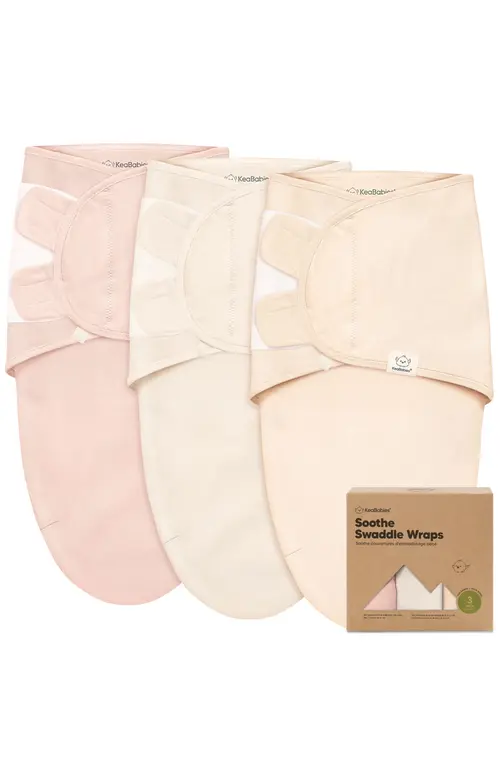 KEABABIES 3-pack Soothe Swaddle Wraps - Angelic