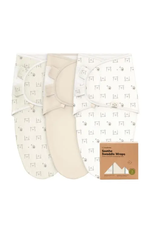 KEABABIES 3-pack Soothe Swaddle Wraps - Bumble Bear