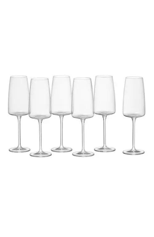 ZWIESEL GLAS Schott Zwiesel Sensa Set Of 6 Champagne Flutes - Clear