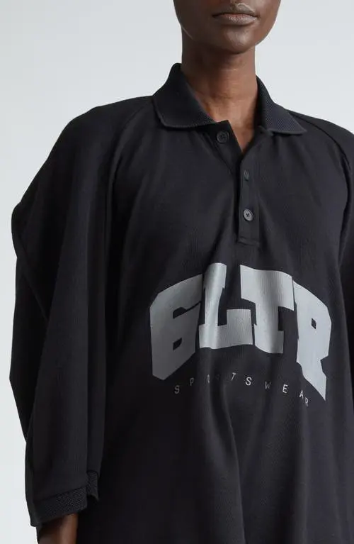 Jean Paul Gaultier X Shayne Oliver Oversize Jersey Graphic Polo In