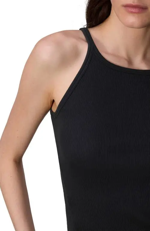 Rag & Bone The Essential Rib Long String Tank - Black
