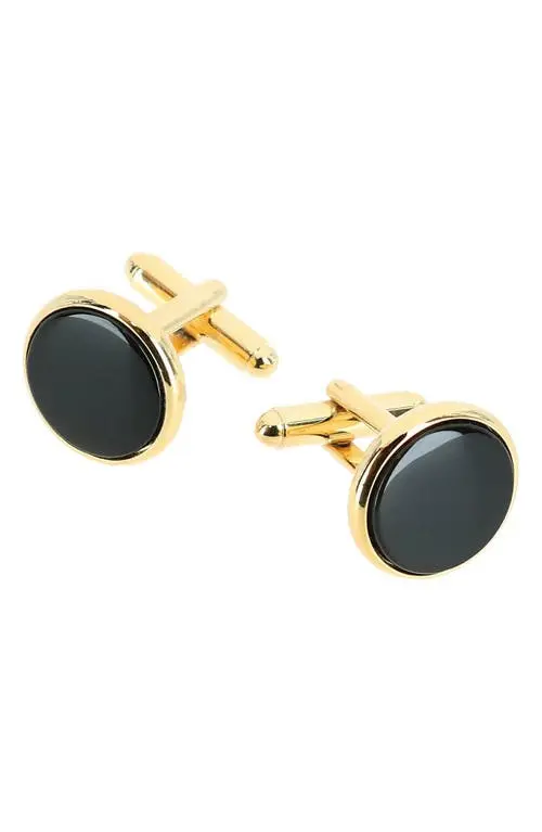 Trafalgar Sutton Onyx Cuff Links - Yellow
