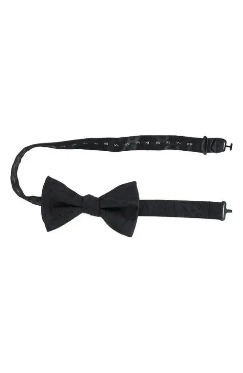 Trafalgar Banbury Paisley Silk Bow Tie - Black